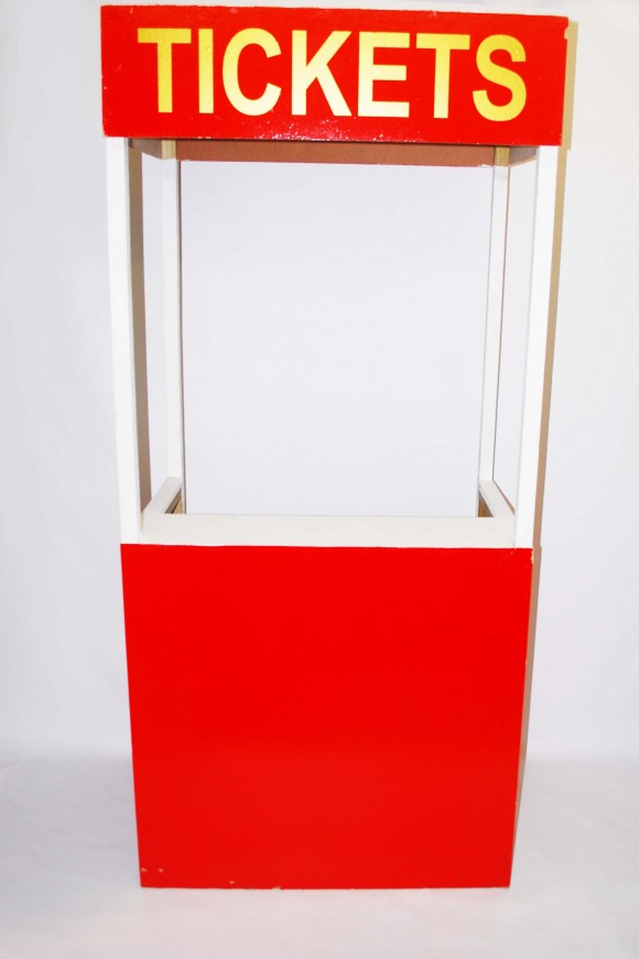 Tickets Booth (2m H x 0.9m W x 0.6m D) - Theme Prop Hire
