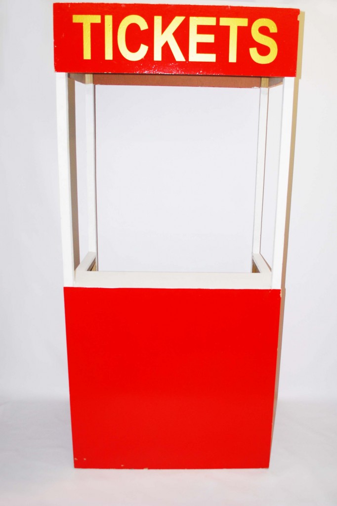 Tickets Booth (2m H x 0.9m W x 0.6m D) - Theme Prop Hire