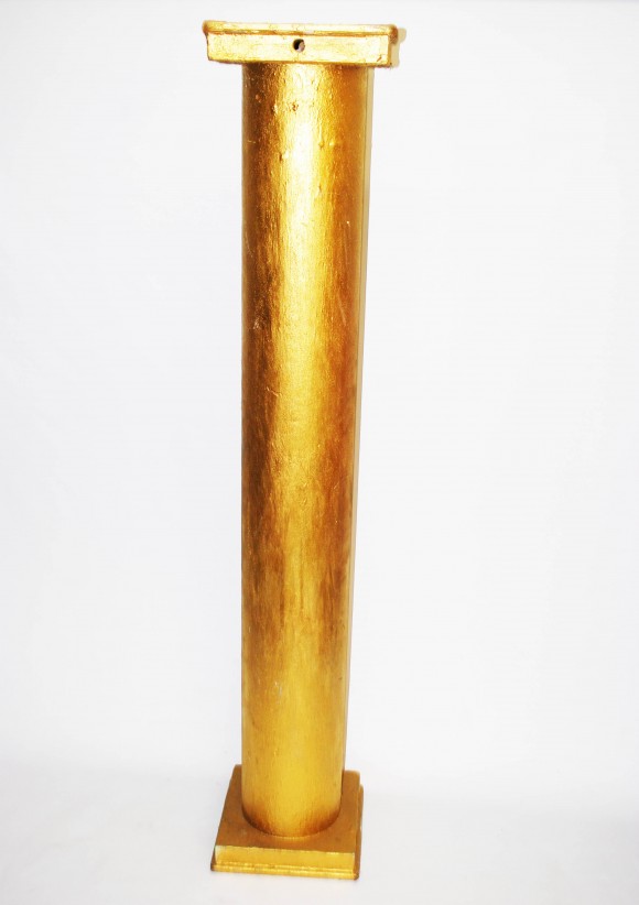 Gold Pillar (2m) - Theme Prop Hire