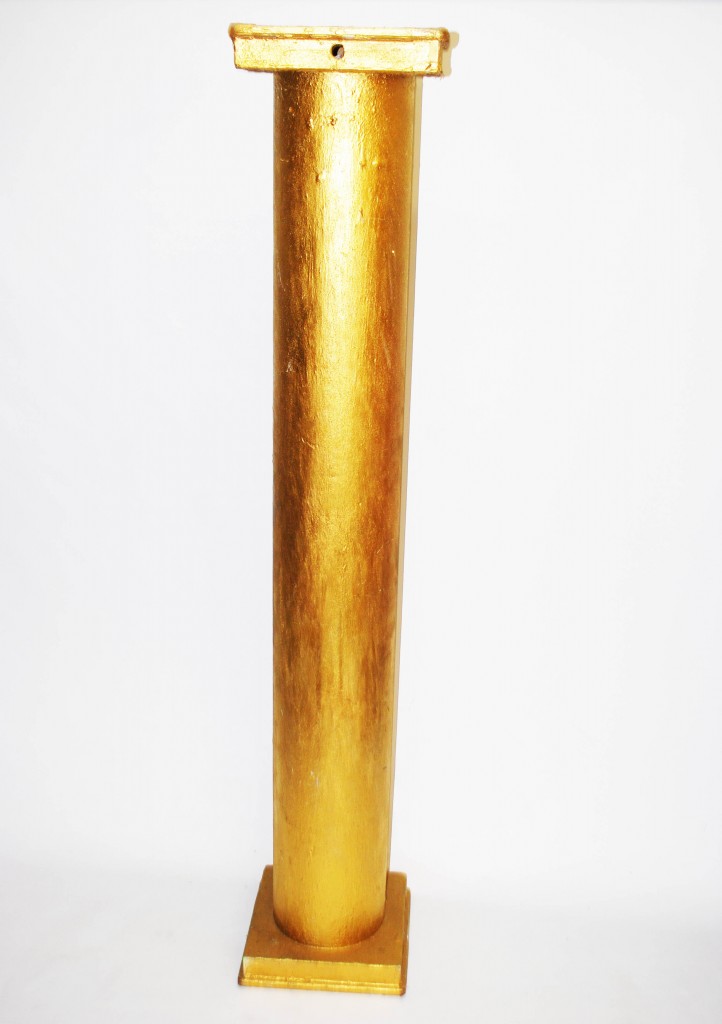 Gold Pillar (2m) - Theme Prop Hire