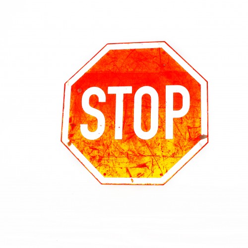 Stop Sign (60cm) - Theme Prop Hire