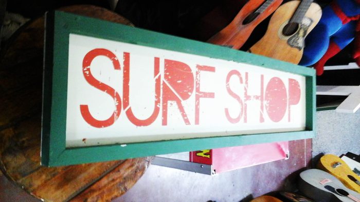 Surf Shop Sign (1.2m (W) x 0.3m (H)) - Theme Prop Hire