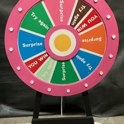 Spinning Wheel (1.7m (H) x 1m (W)) - Theme Prop Hire