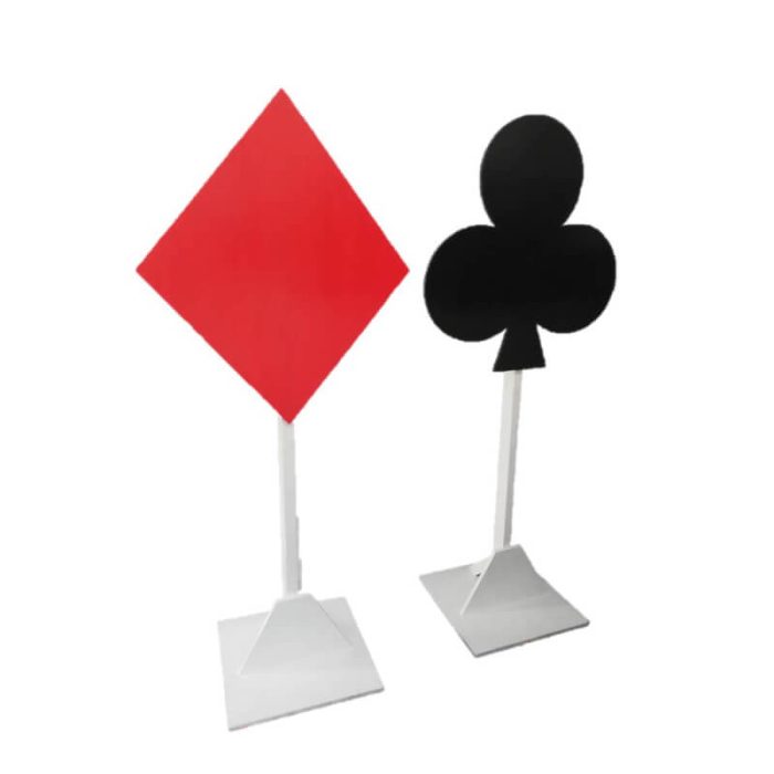 Large Card Shapes on Stand (1.85m H) - Theme Prop Hire
