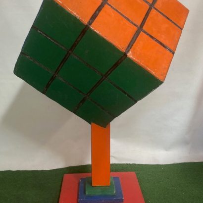 Large Cube on Stand (1.7m H x 1m W) - Theme Prop Hire